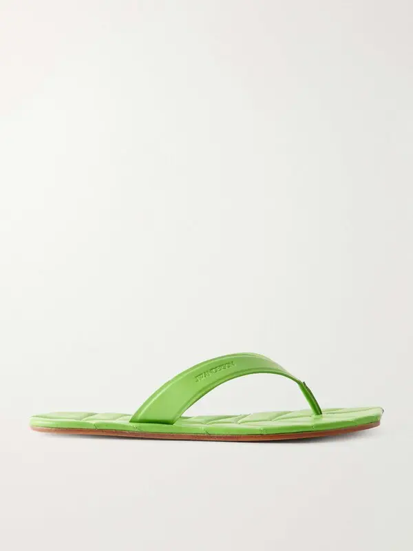 JW Anderson Leaf Logo-debossed Leather Sandals