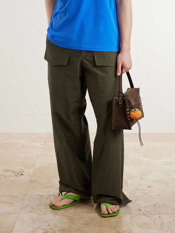JW Anderson Leaf Logo-debossed Leather Sandals