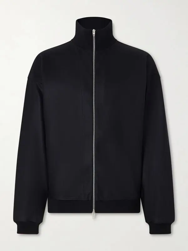 JIL SANDER Wool-felt Jacket - Black