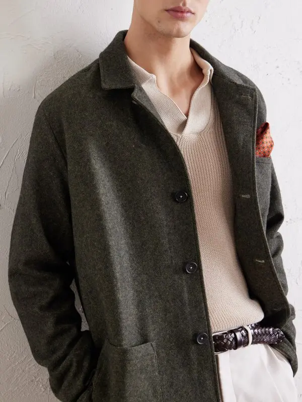 Massimo Alba Florida Herringbone Wool And Cashmere-blend Blazer