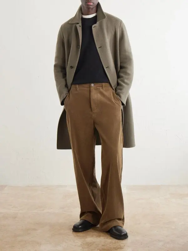 JIL SANDER Wide-leg Cotton Corduroy Trousers