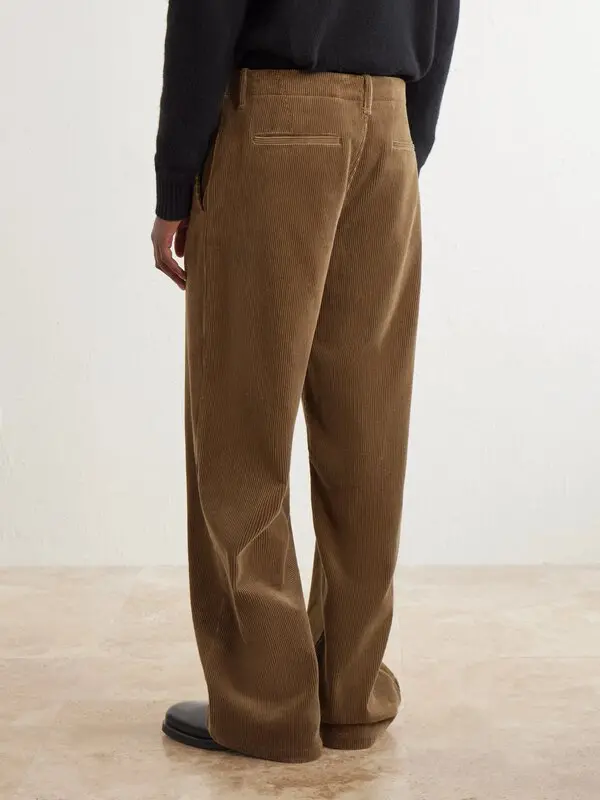 JIL SANDER Wide-leg Cotton Corduroy Trousers