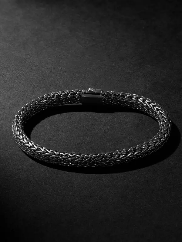 John Hardy Icon Rhodium-plated Sterling Bracelet - Silver