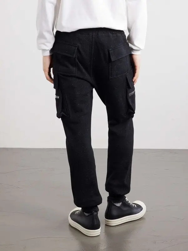Rick Owens Mastodon Tapered Wool And Cotton-blend Jersey Sweatpants