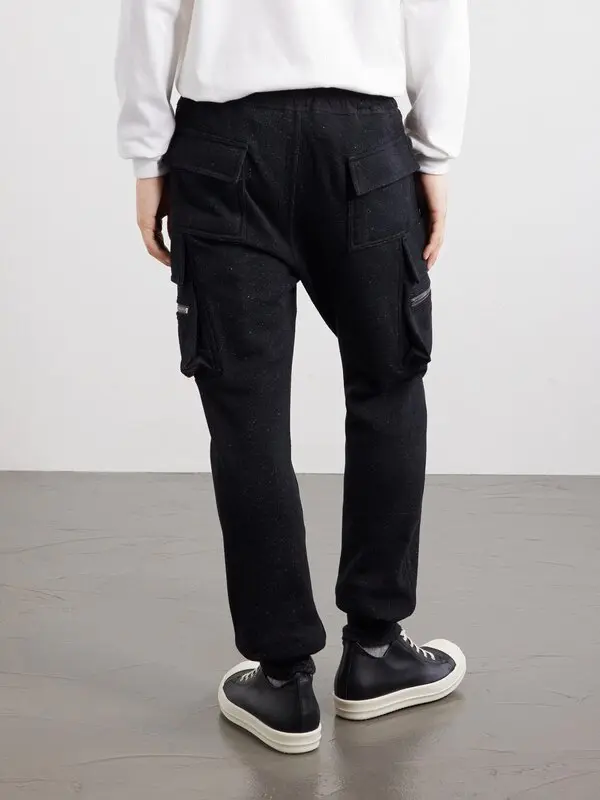 Rick Owens Mastodon Tapered Wool And Cotton-blend Jersey Sweatpants