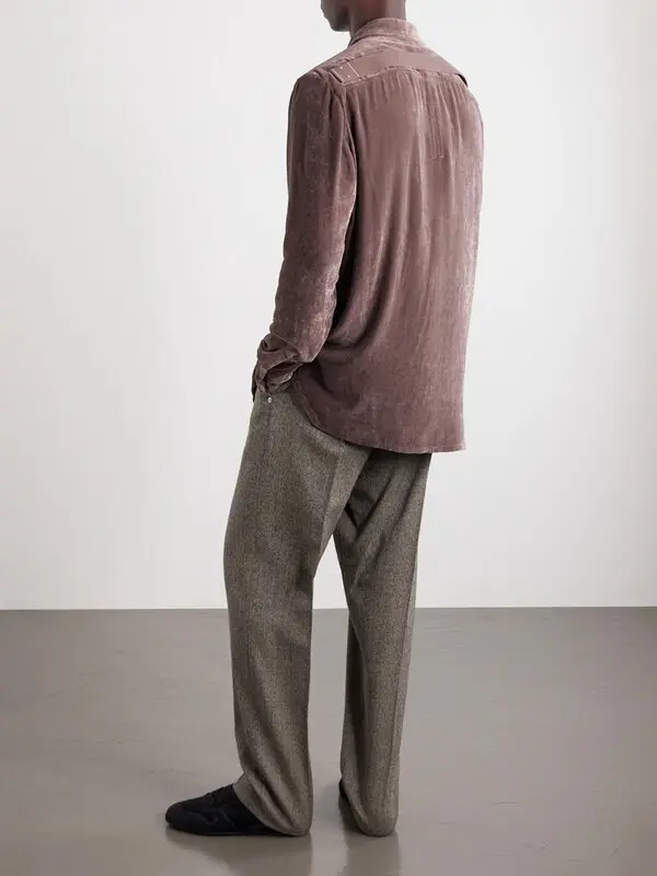 Rick Owens Fogpocket Velour Jacket