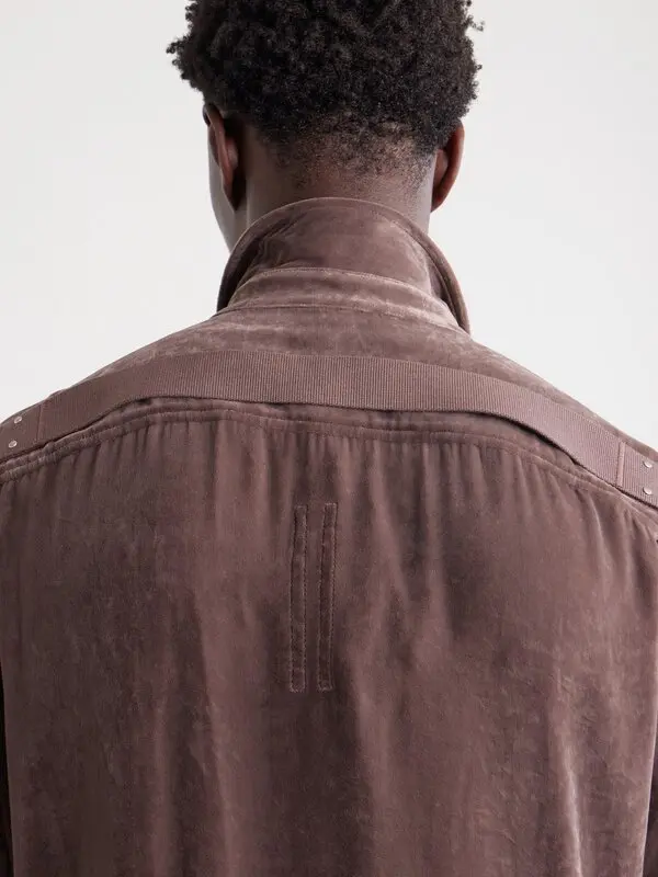 Rick Owens Fogpocket Velour Jacket