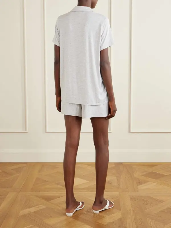SKIMS Sleep Set Stretch-modal Jersey Light Heather
