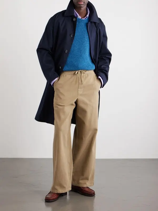 A.p.c. Straight-leg Cotton-twill Trousers - Neutrals
