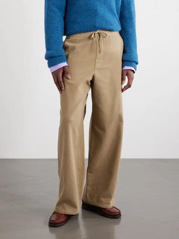 A.p.c. Straight-leg Cotton-twill Trousers - Neutrals