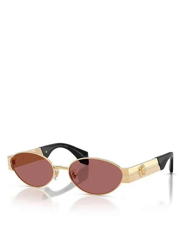 Versace Oval Sunglasses, 55mm - Dark Violet