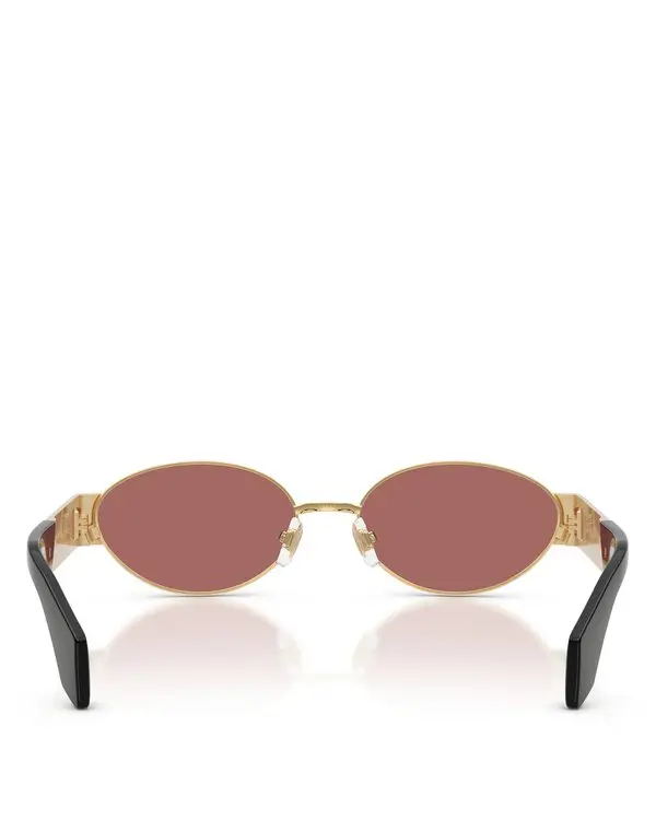 Versace Oval Sunglasses, 55mm