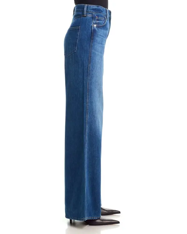 Veronica Beard Kasey Mid Rise Wide Leg Jeans