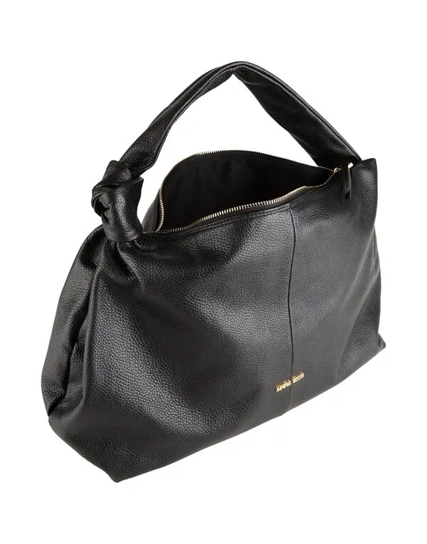 MARC ELLIS Leather Hobo Bag - Black