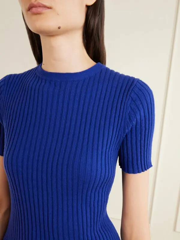 THE ELDER STATESMAN Superlight Ellie Ribbed Cashmere Sweater