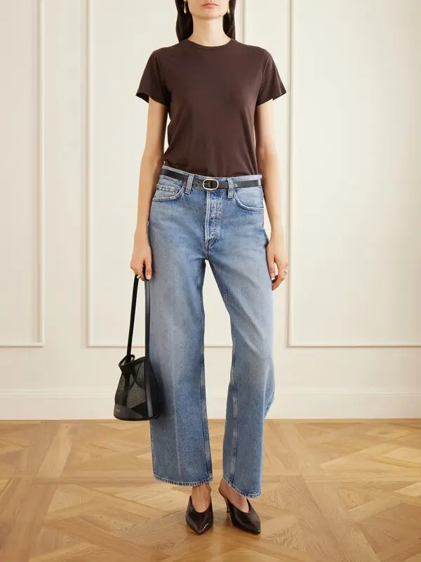 NILI LOTAN Lana Cotton-jersey T-shirt