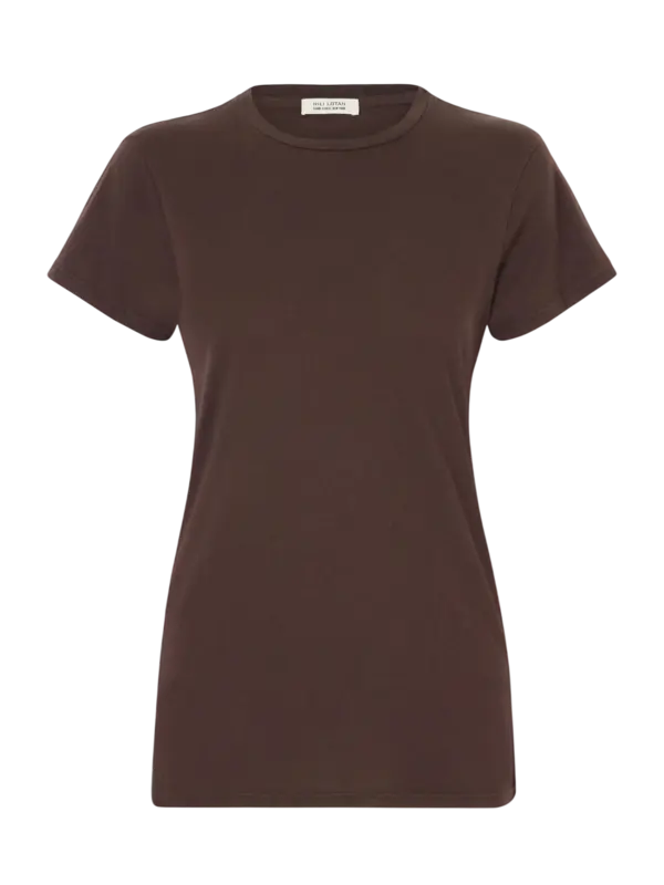 NILI LOTAN Lana Cotton-jersey T-shirt - Brown