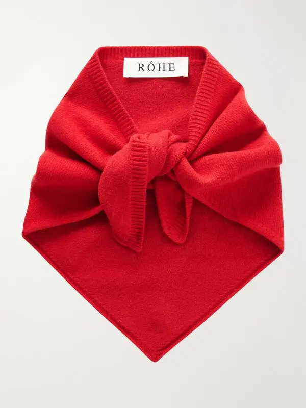 RÓHE Wool-blend Scarf - Red