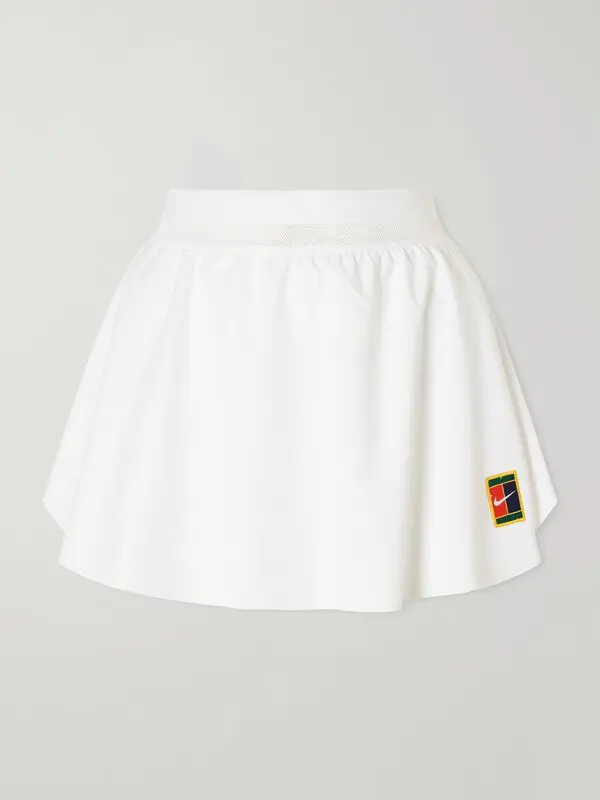 Nike Pleated Jersey Tennis Skirt - White