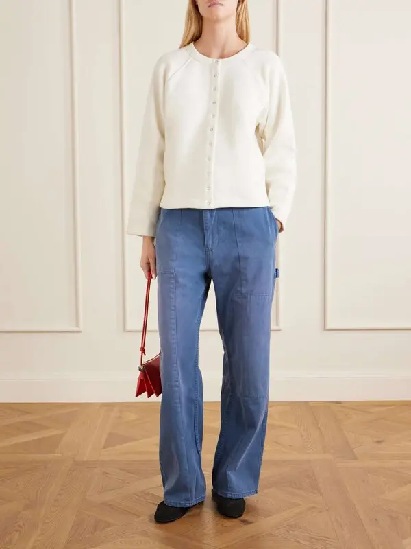 B Sides Cotton-jersey Cardigan