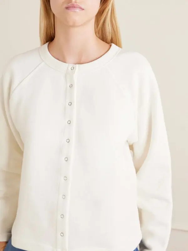 B Sides Cotton-jersey Cardigan
