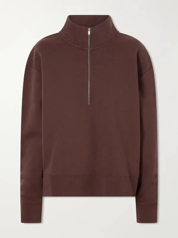 Studio Nicholson Thalen Cotton-jersey Fleece Sweatshirt - Brown