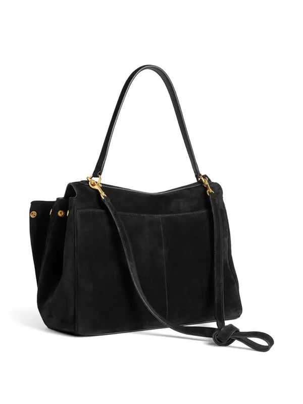 Balenciaga Rodeo Medium Leather Handbag - Black