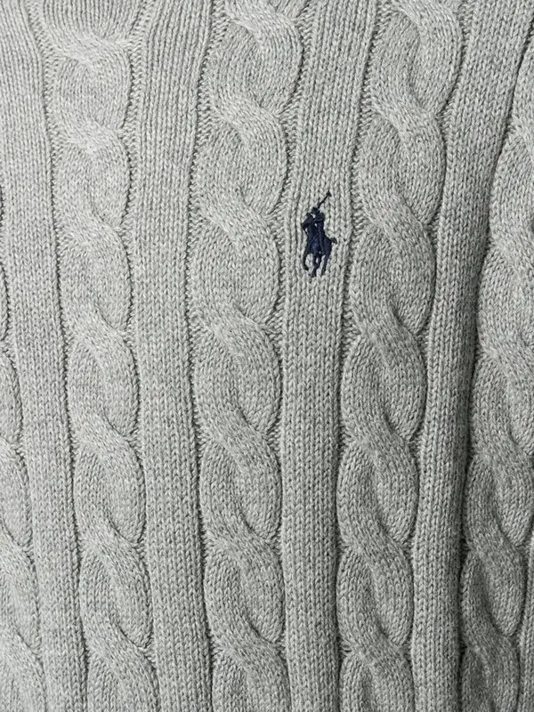 Polo Ralph Lauren Cable Knit Sweatshirt - Grey