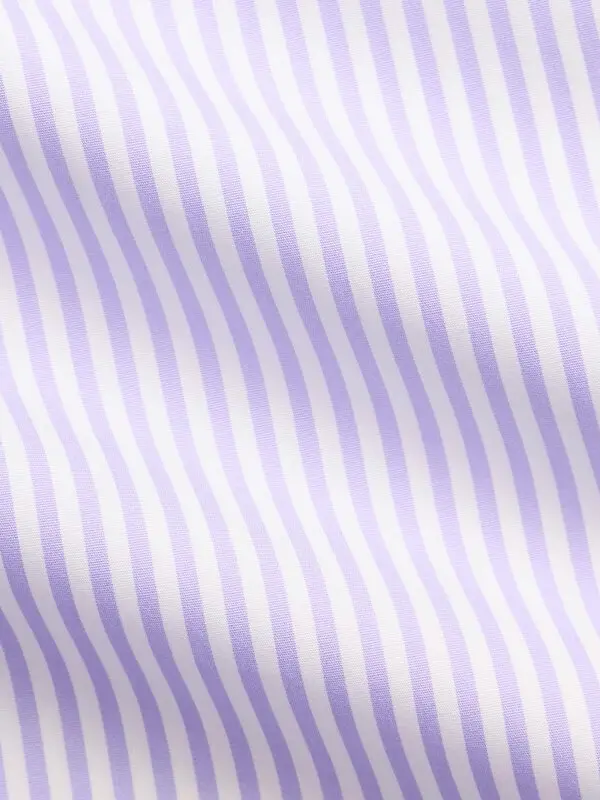 Polo Ralph Lauren Custom Fit Striped Poplin Shirt - Purple