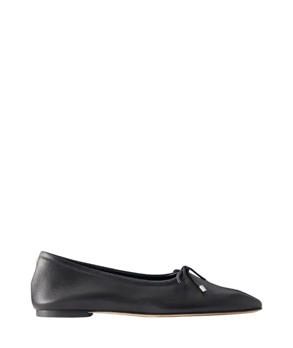 AeydĒ Nomi Leather Ballet Flats - Black