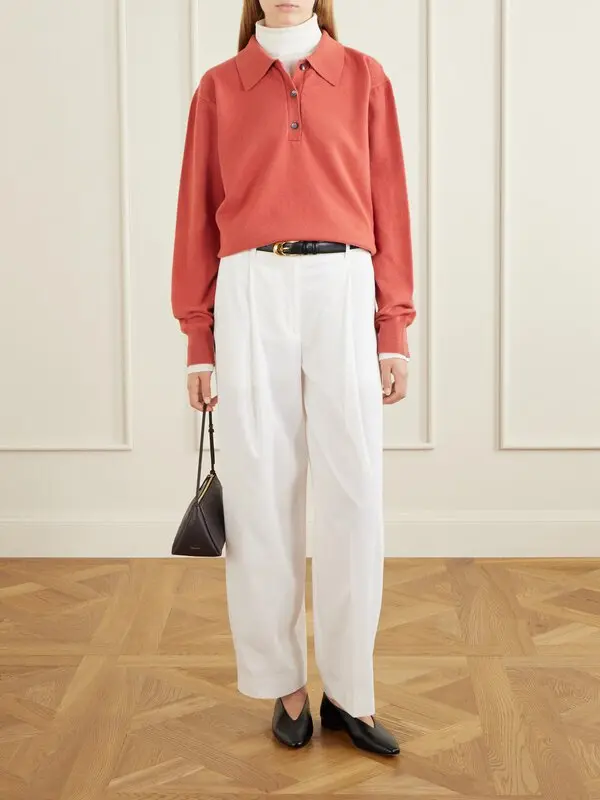 RÓHE Stretch Wool And Cashmere-blend Polo Shirt