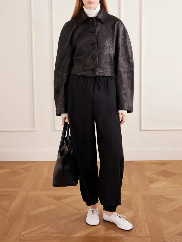 RÓHE Cotton-blend Seersucker Balloon Pants