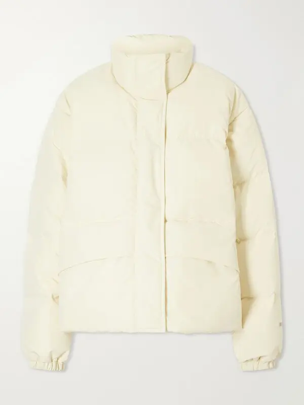JIL SANDER Quilted Shell Down Jacket - Neutrals