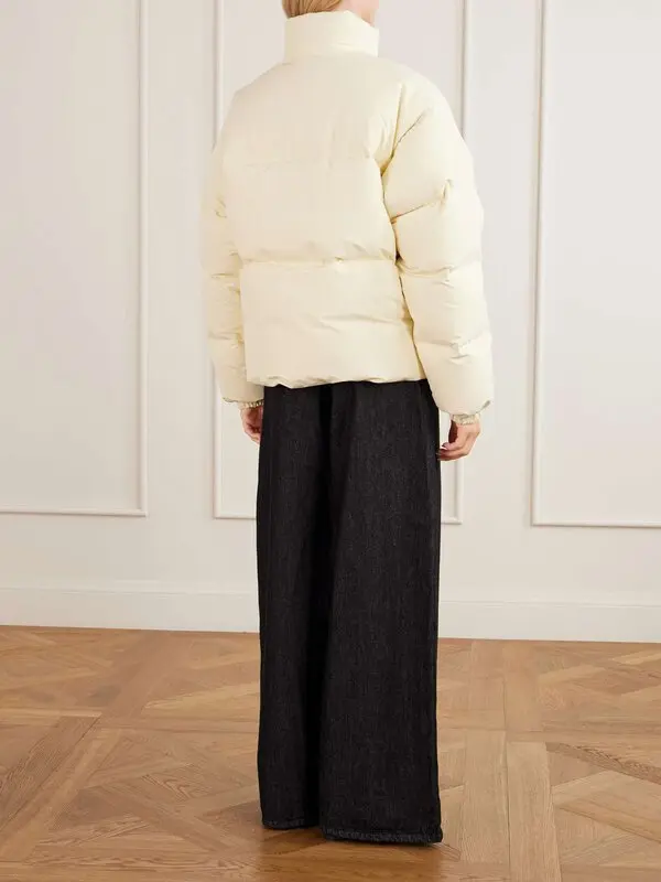 JIL SANDER Quilted Shell Down Jacket - Off-white