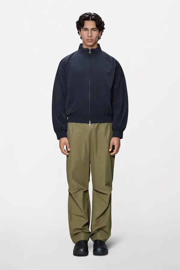 Rains Tech Woven Bomber Jacket - Navy