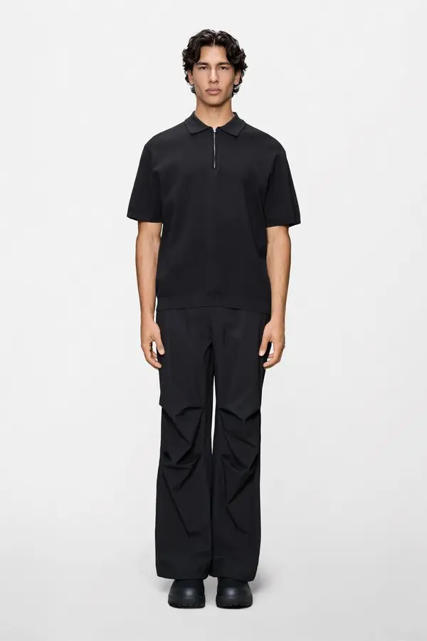 Rains Short Sleeve Polo - Black
