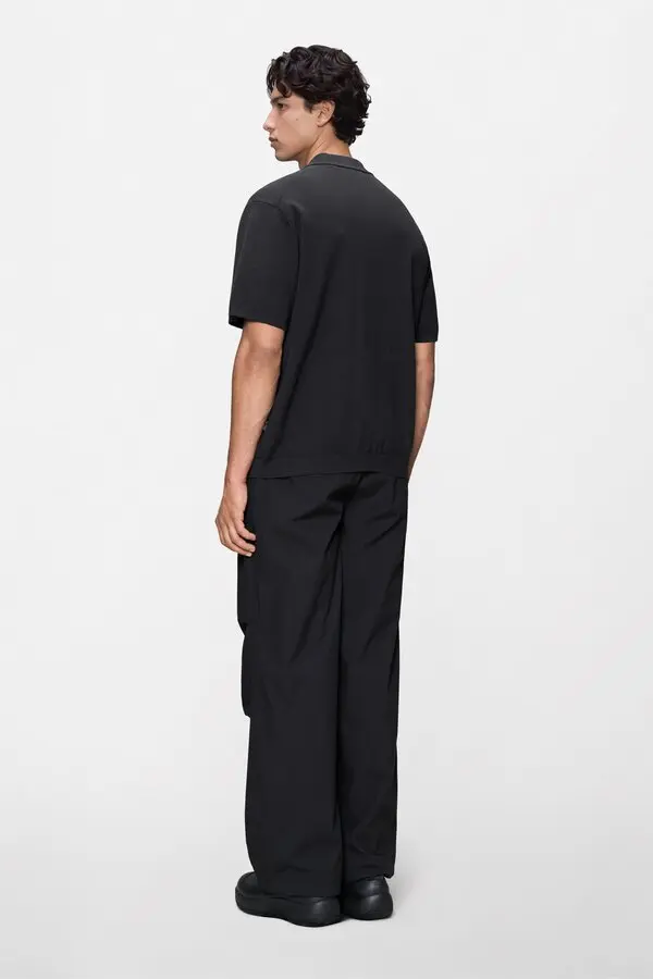 Rains Short Sleeve Polo - Black