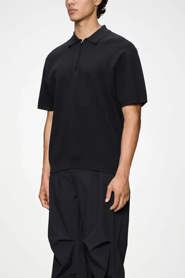 Rains Short Sleeve Polo - Black
