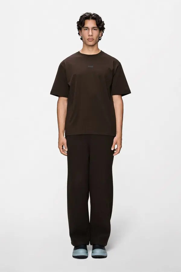 Rains Classic T-shirt In Organic Cotton - Bark
