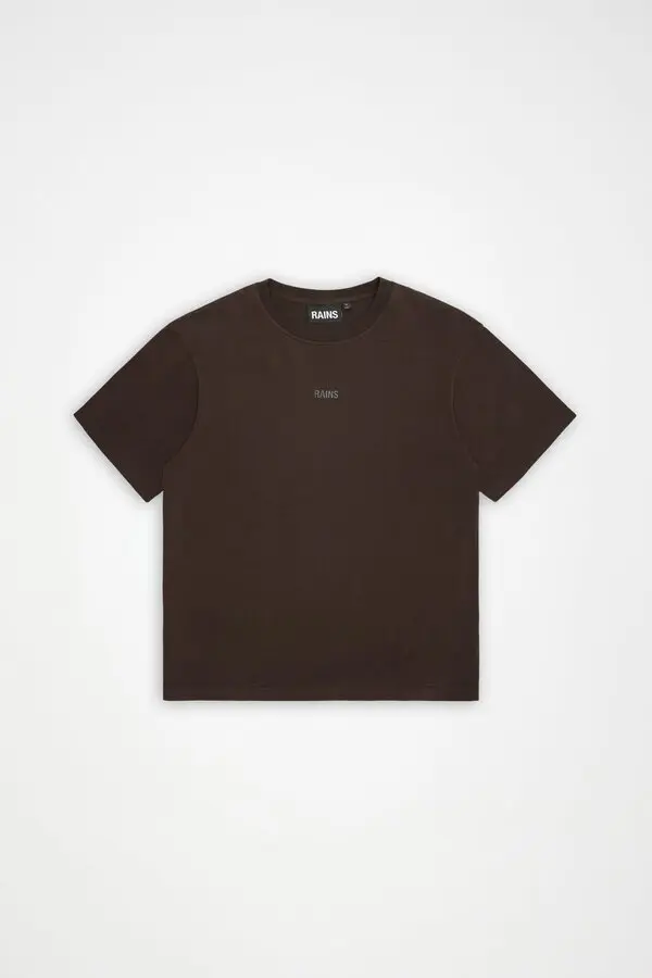 Rains Classic T-shirt In Organic Cotton - Bark