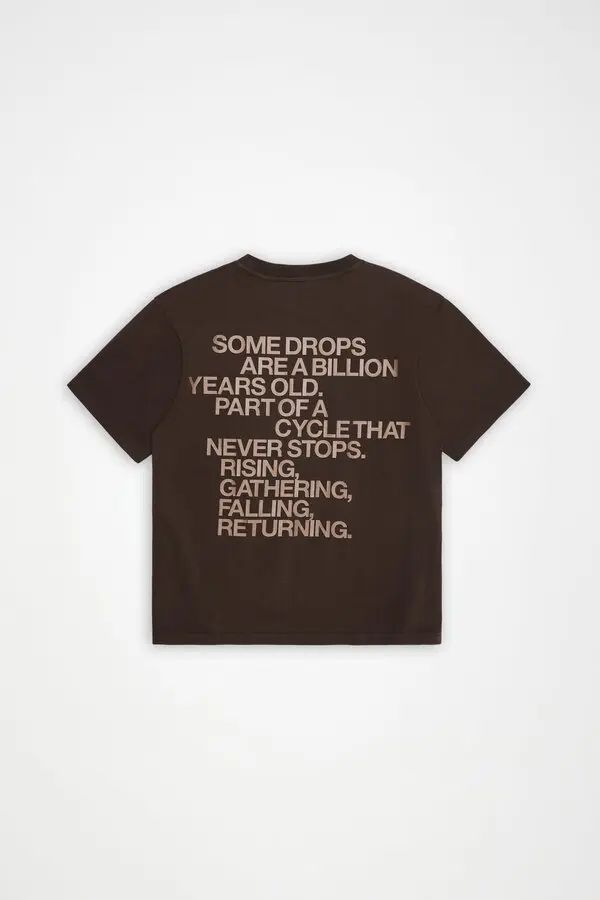 Rains Classic T-shirt In Organic Cotton - Bark