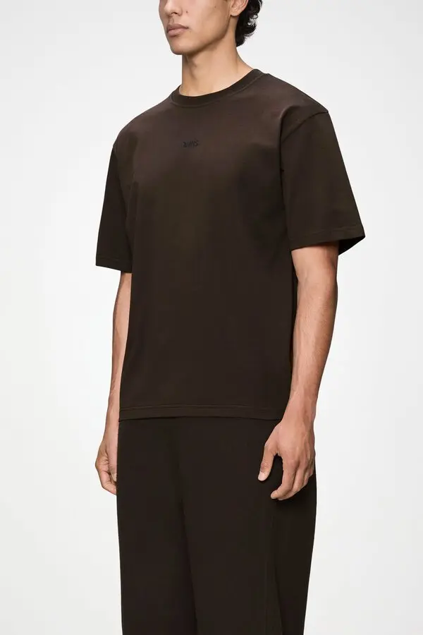 Rains Classic T-shirt In Organic Cotton - Bark