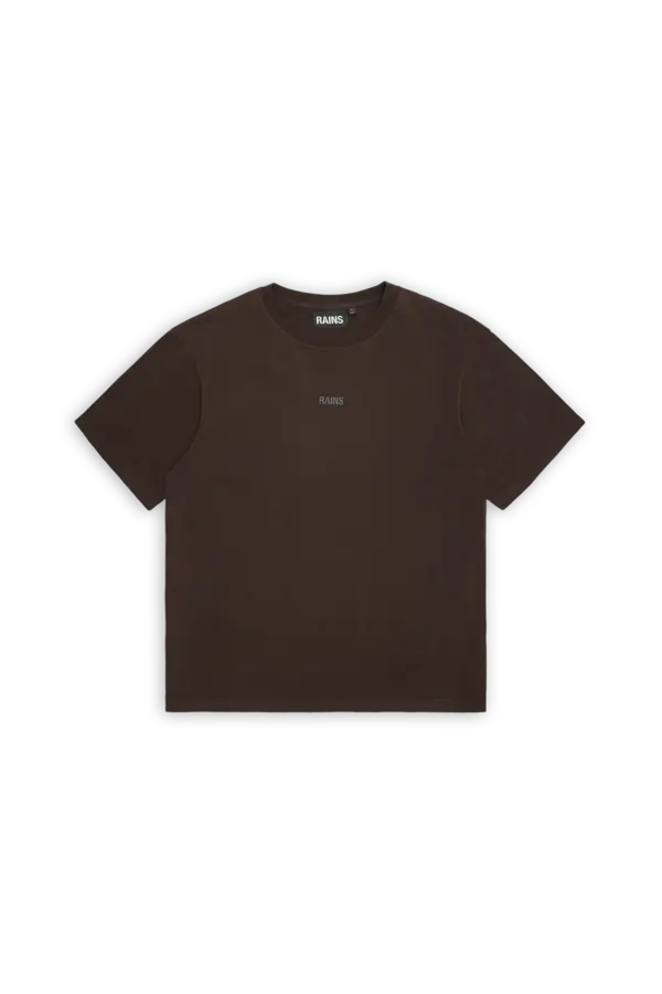 Rains Classic T-shirt In Organic Cotton - Bark