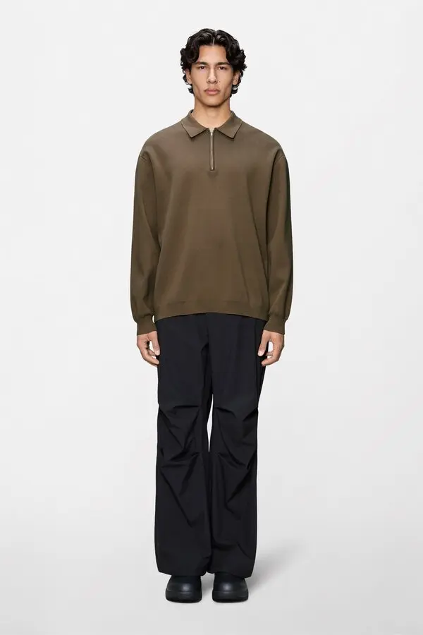 Rains Long Sleeve Polo - Splinter