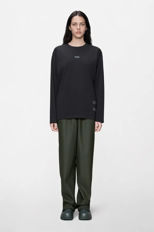 Rains Classic Long Sleeve T-shirt - Black