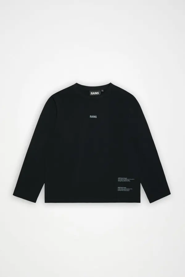 Rains Classic Long Sleeve T-shirt - Black