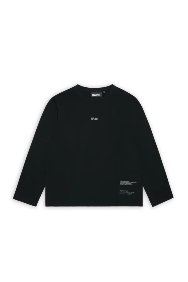 Rains Classic Long Sleeve T-shirt - Black