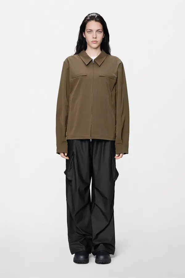 Rains Tech Woven Overshirt - Splinter