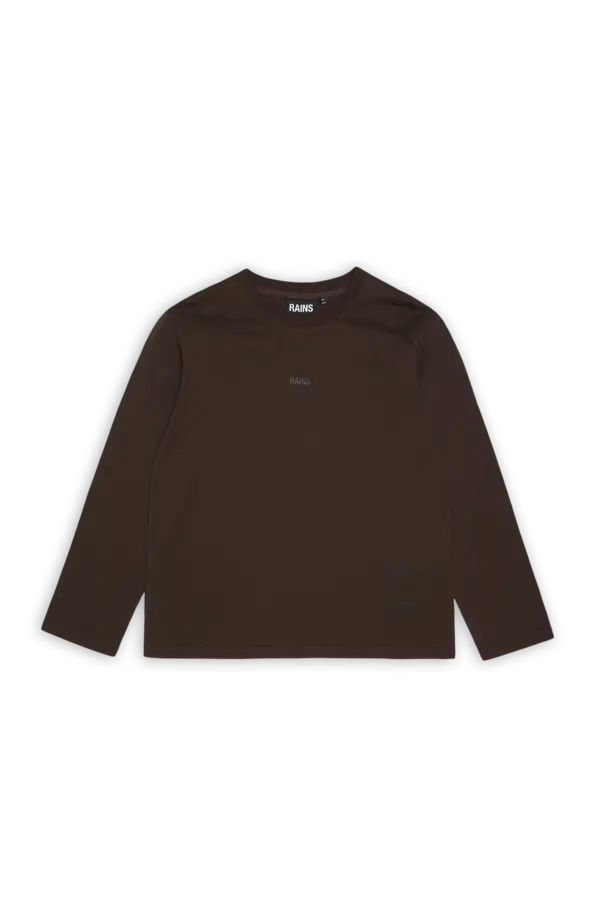 Rains Classic Long Sleeve T-shirt - Bark