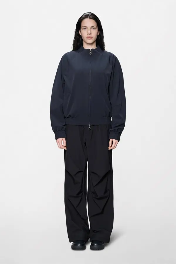 Rains Tech Woven Bomber Jacket - Navy